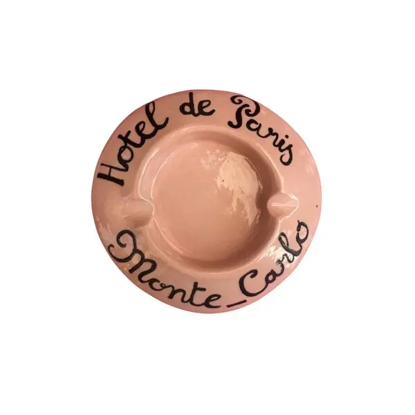 CLUB CARLOTTA TABLEWARE Hotel De Paris Ashtray - Pink