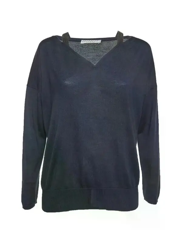Brunello Cucinelli Knitted V-neck Top