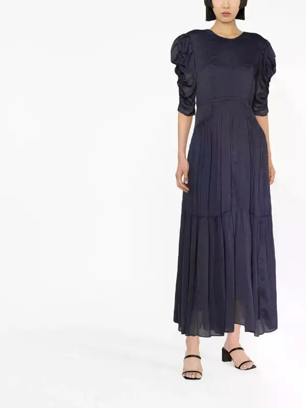 Isabel Marant Étoile Puff-sleeve Tiered Dress