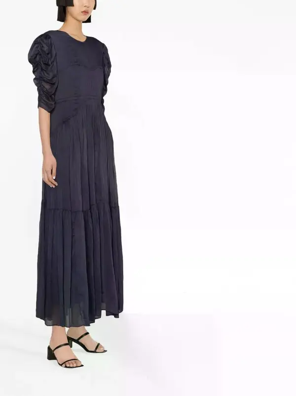 Isabel Marant Étoile Puff-sleeve Tiered Dress
