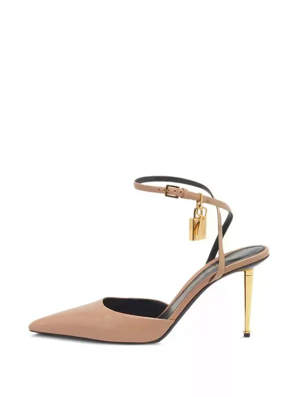TOM FORD Padlock Wrap-around Pumps