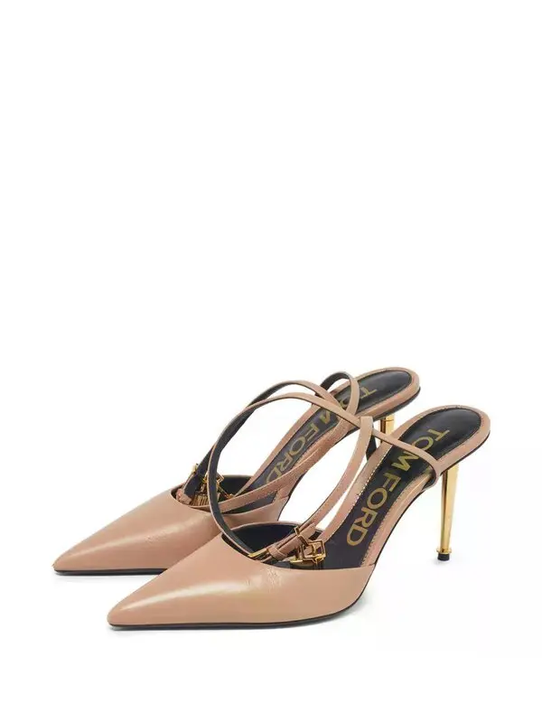 TOM FORD Padlock Wrap-around Pumps