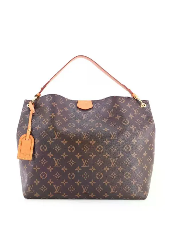 LOUIS VUITTON Graceful Mm Hobo Bag Monogram Canvas
