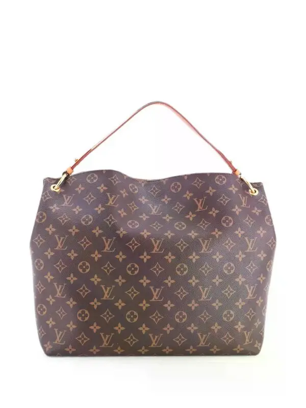 LOUIS VUITTON Graceful Mm Hobo Bag Monogram Canvas