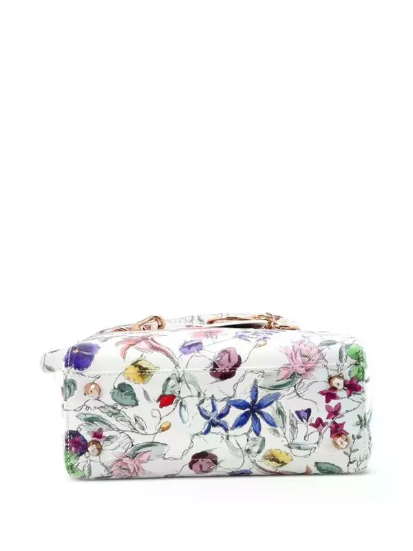Dior Lady Bag Printed Leather Small Satchel - Multicolour