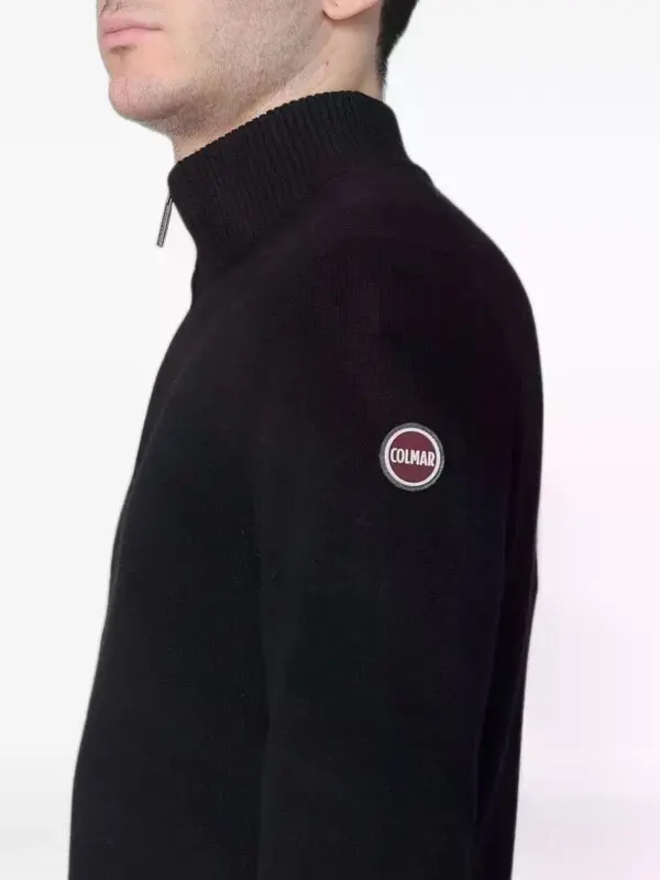 COLMAR Half-zip Logo Patch Sweater