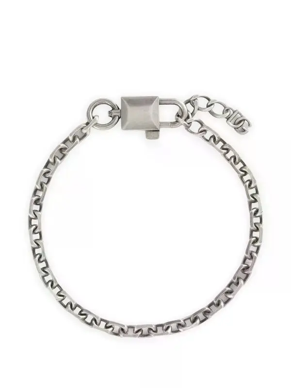 Dolce & Gabbana Dg Logo Chain Necklace - Silver