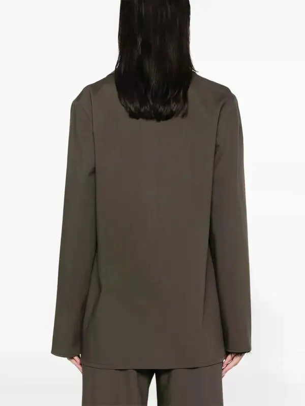 RÓHE Earth Virgin Wool Double-breasted Tailored Blazer