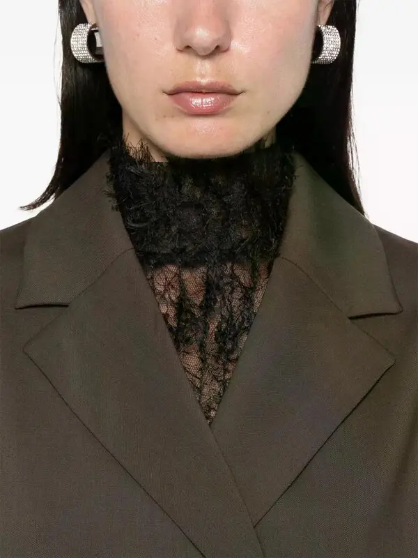 RÓHE Earth Virgin Wool Double-breasted Tailored Blazer