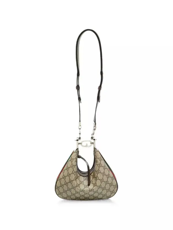 Gucci Gg Supreme Attache Shoulder Bag - Neutrals