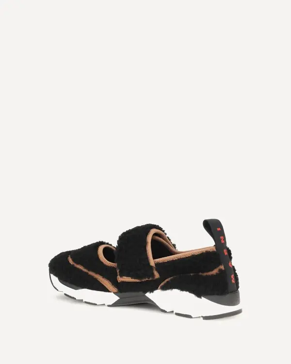 Marni Mary Jane Shearling Sneakers
