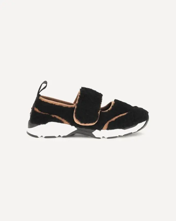 Marni Mary Jane Shearling Sneakers