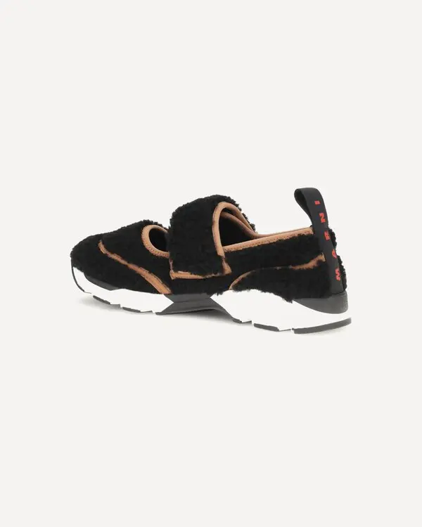 Marni Mary Jane Shearling Sneakers