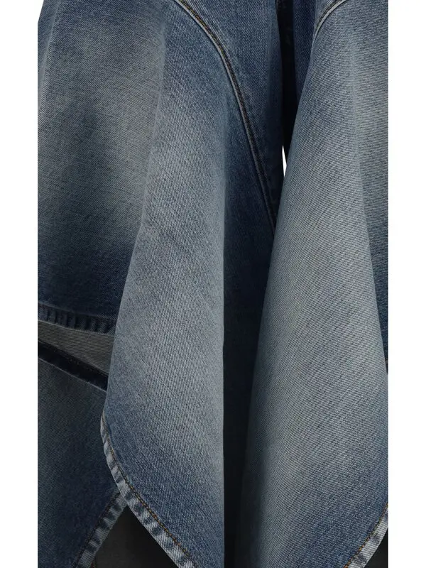 Alaïa Faded Ruffled Jeans