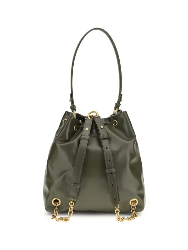 Balmain Pulse Calfskin Backpack - Green