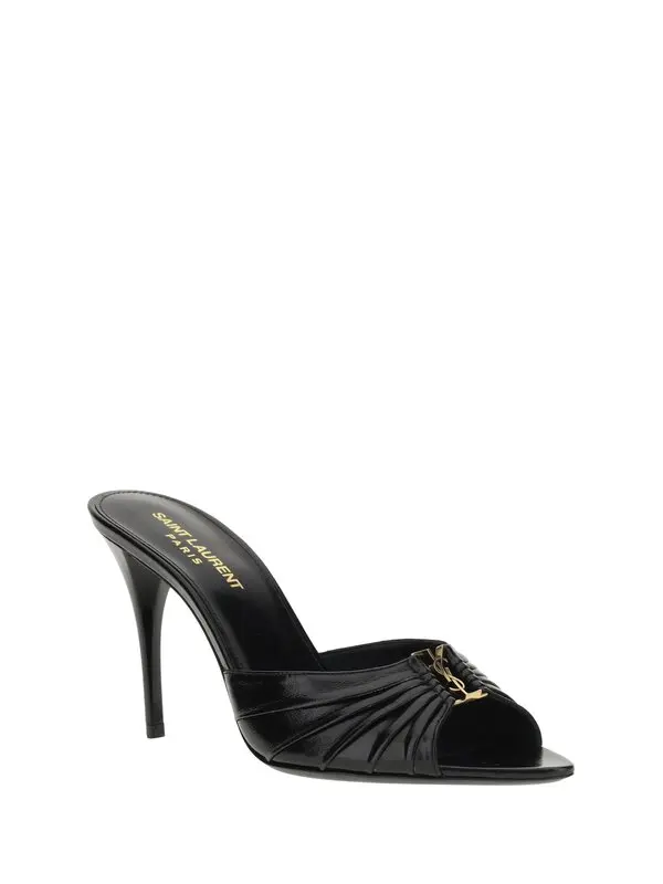 Saint Laurent Babylone Sandals - Black