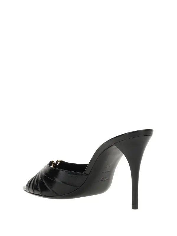 Saint Laurent Babylone Sandals - Black
