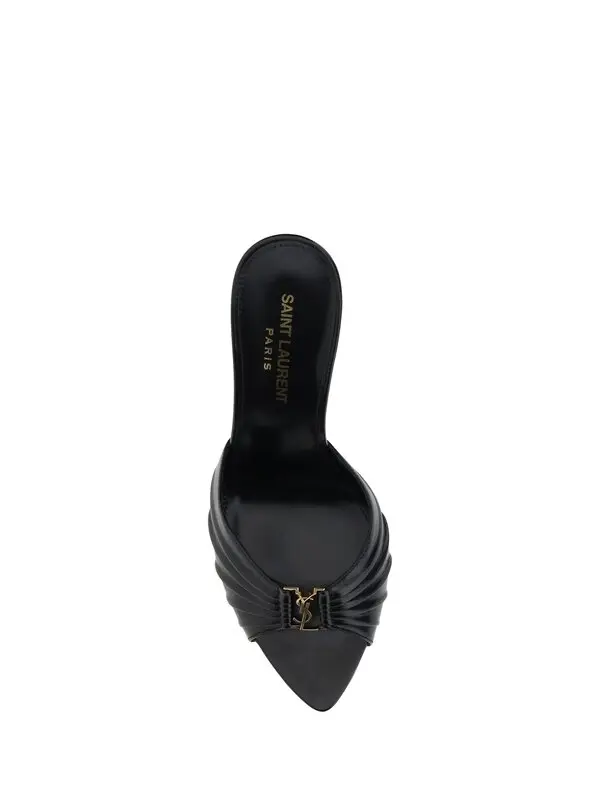Saint Laurent Babylone Sandals - Black