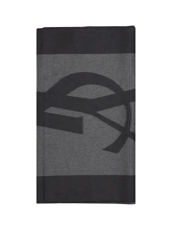 Saint Laurent Cassandre Scarf - Gray