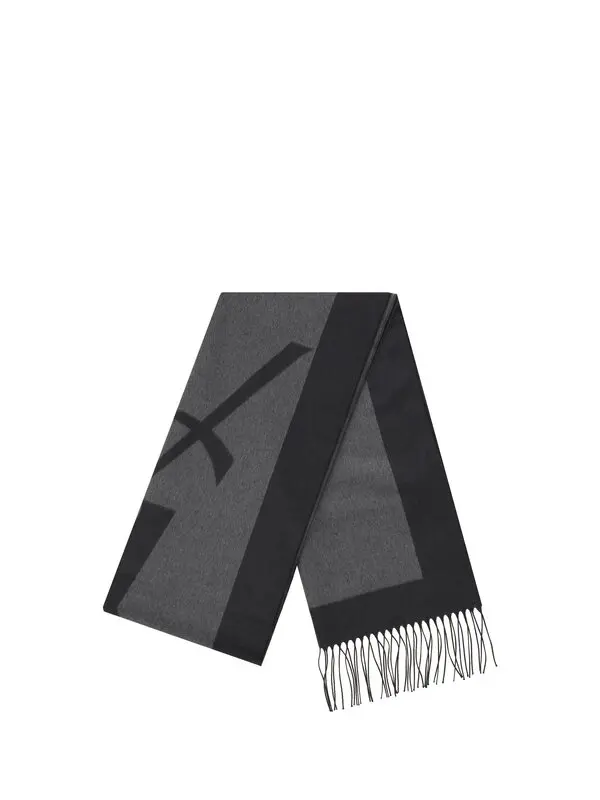 Saint Laurent Cassandre Scarf - Gray