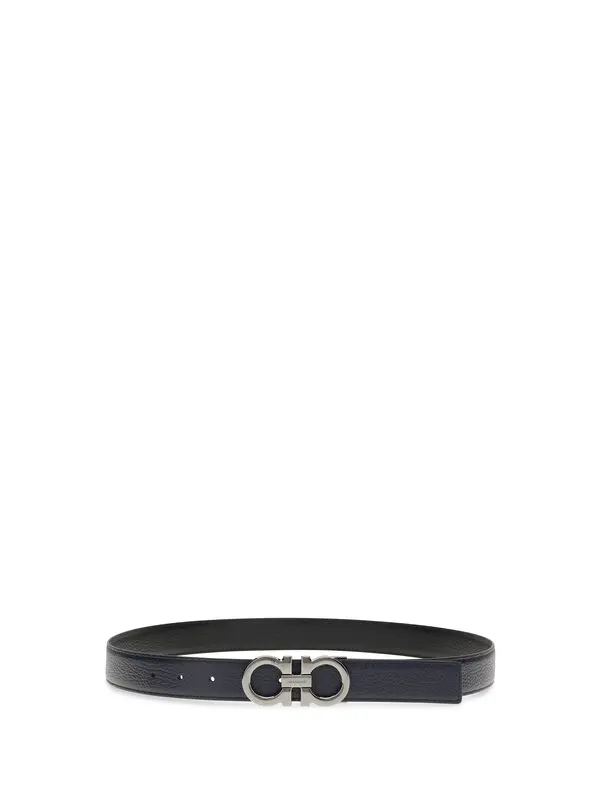 FERRAGAMO Reversible And Adjustable Gancini Belt
