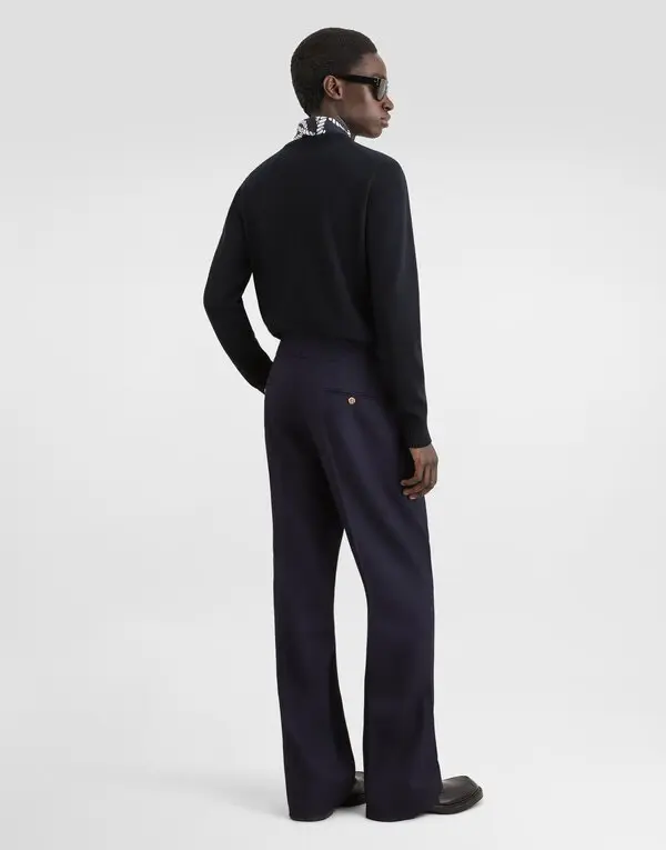 Dolce & Gabbana Smooth Knit Pullover With Embroidery