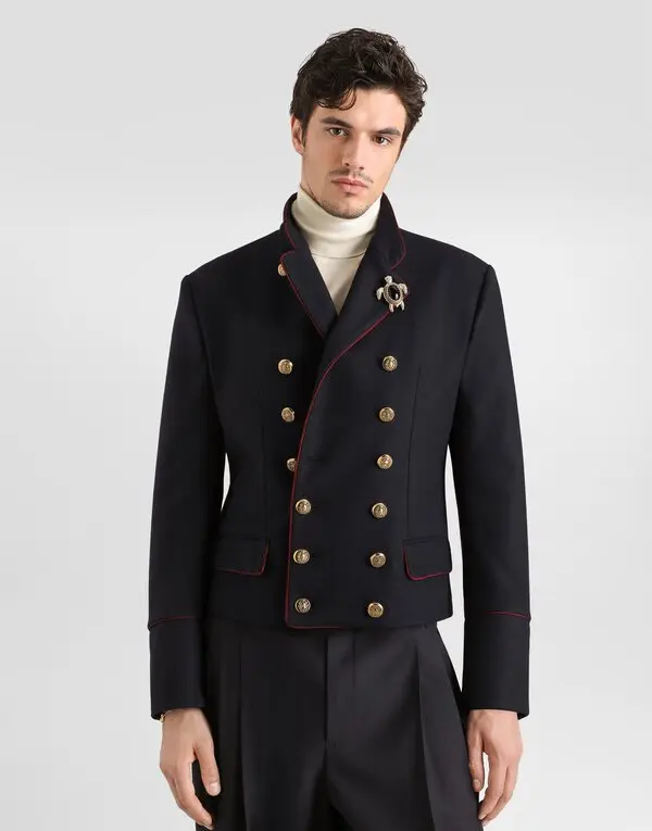 Dolce & Gabbana Double-breasted Wool Frock Coat