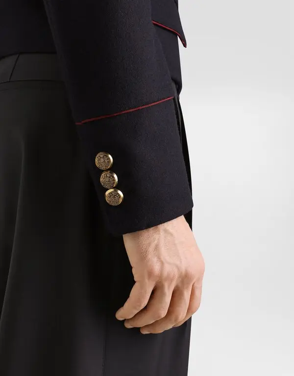 Dolce & Gabbana Double-breasted Wool Frock Coat