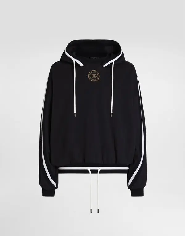Dolce & Gabbana Cotton Hooded Sweatshirt - Blue