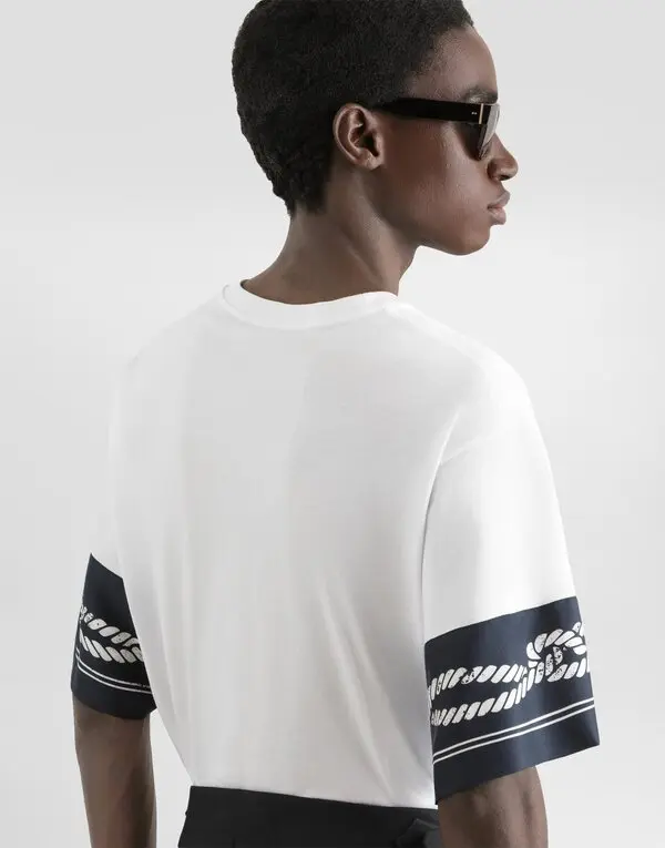 Dolce & Gabbana Cotton T-shirt With Marina-print