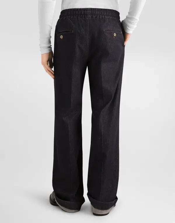 Dolce & Gabbana Denim Joggers With Patch
