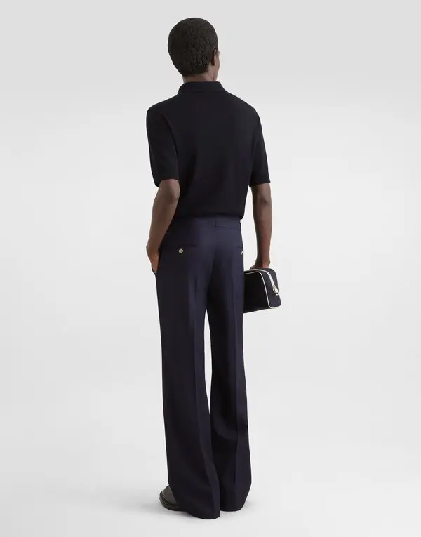 Dolce & Gabbana Virgin Wool Polo Shirt With Logo