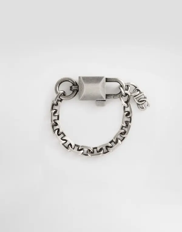 Dolce & Gabbana Chain Bracelet With Dg Logo - Silver