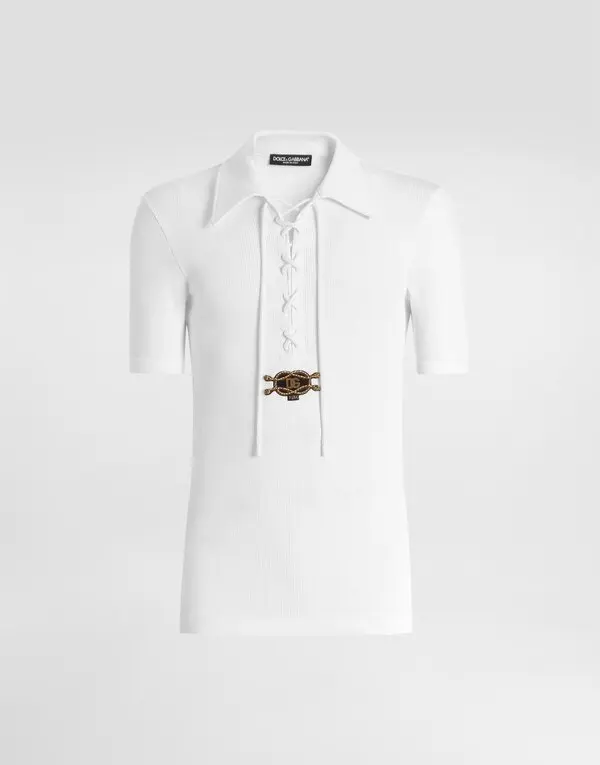 Dolce & Gabbana Cotton Interlock Serafino Shirt