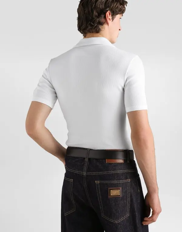 Dolce & Gabbana Cotton Interlock Serafino Shirt