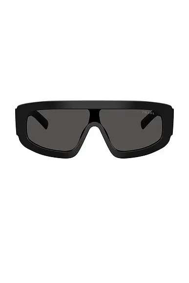 Prada Irregular Sunglasses - Black