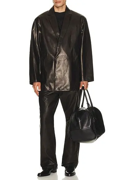 Fear Of God Relaxed Long Leather Jacket
