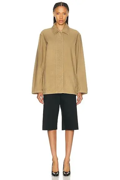 THE ROW Baeza Jacket - Sandy Buff