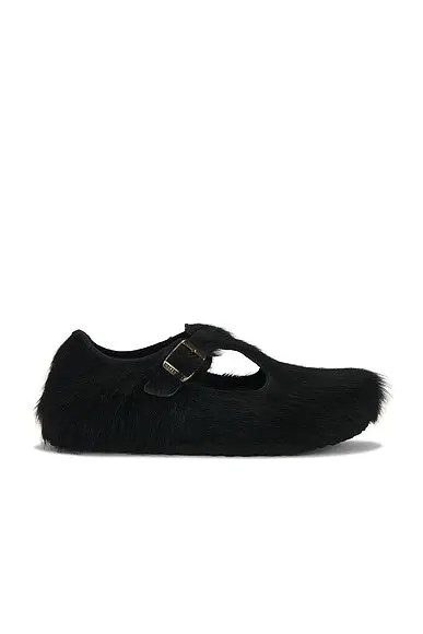 BIRKENSTOCK X Song For The Mute "the Rebel Mule" Fur Mules - Black