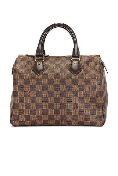 LOUIS VUITTON Damier Ebene Speedy 25 Handbag