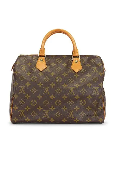 LOUIS VUITTON Monogram Speedy 30 Handbag - Brown