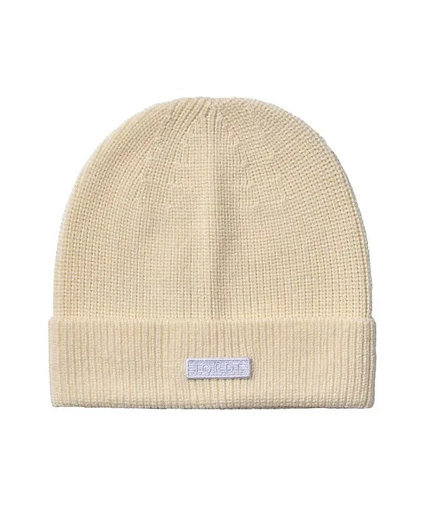 JORDE Tommy Merino Wool Beanie - Ivory