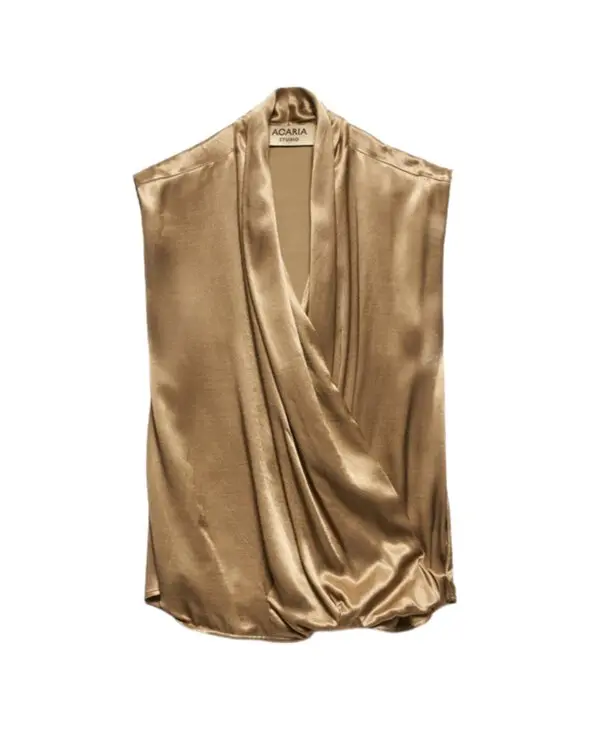 ACARIA STUDIO Cosmic Draped Top