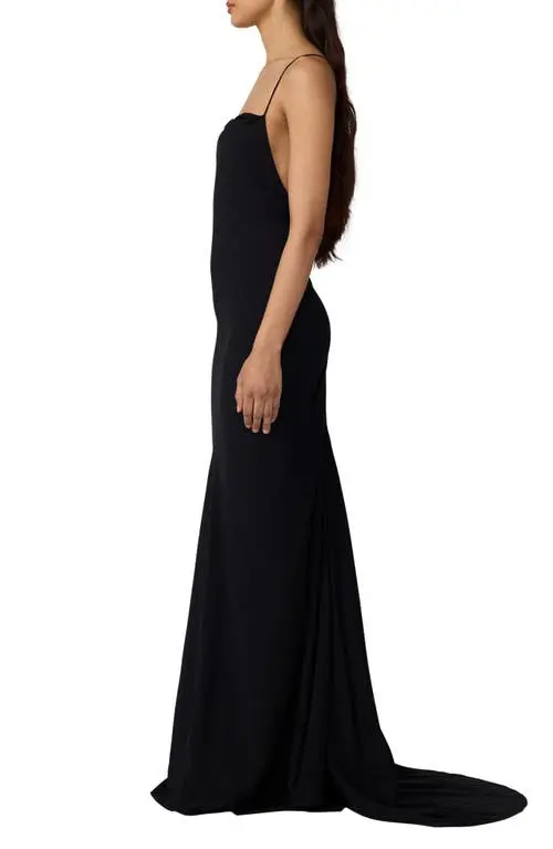 Diane Von Furstenberg Stanton Lace Detail Crossback Gown