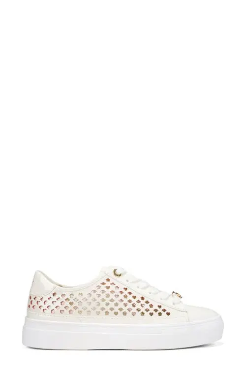 Karl Lagerfeld Paris Caswell Platform Sneaker - Cream