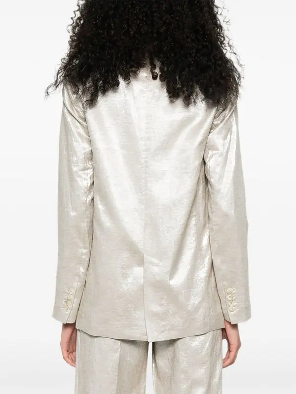 FORTE_FORTE Linen Double-breasted Jacket