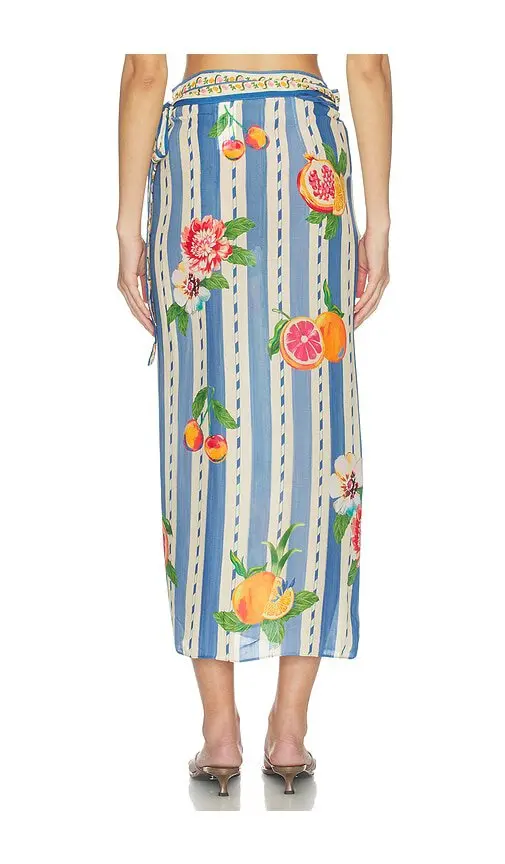 Agua Bendita Zinna Basket Sarong