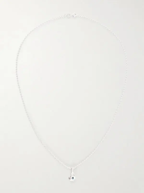 SIMUERO Sterling And Topaz Pendant Necklace - Silver