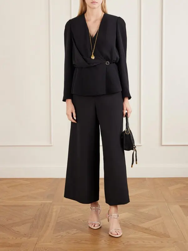 Chloé Gathered Faille Blouse