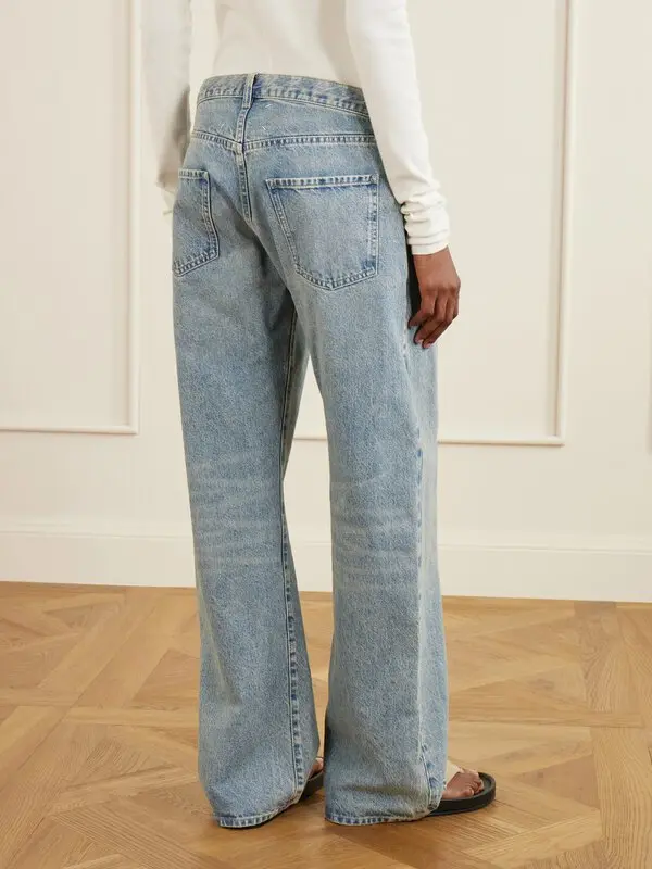 MAISON MARGIELA Low-rise Straight-leg Jeans In Faded Light Wash Denim